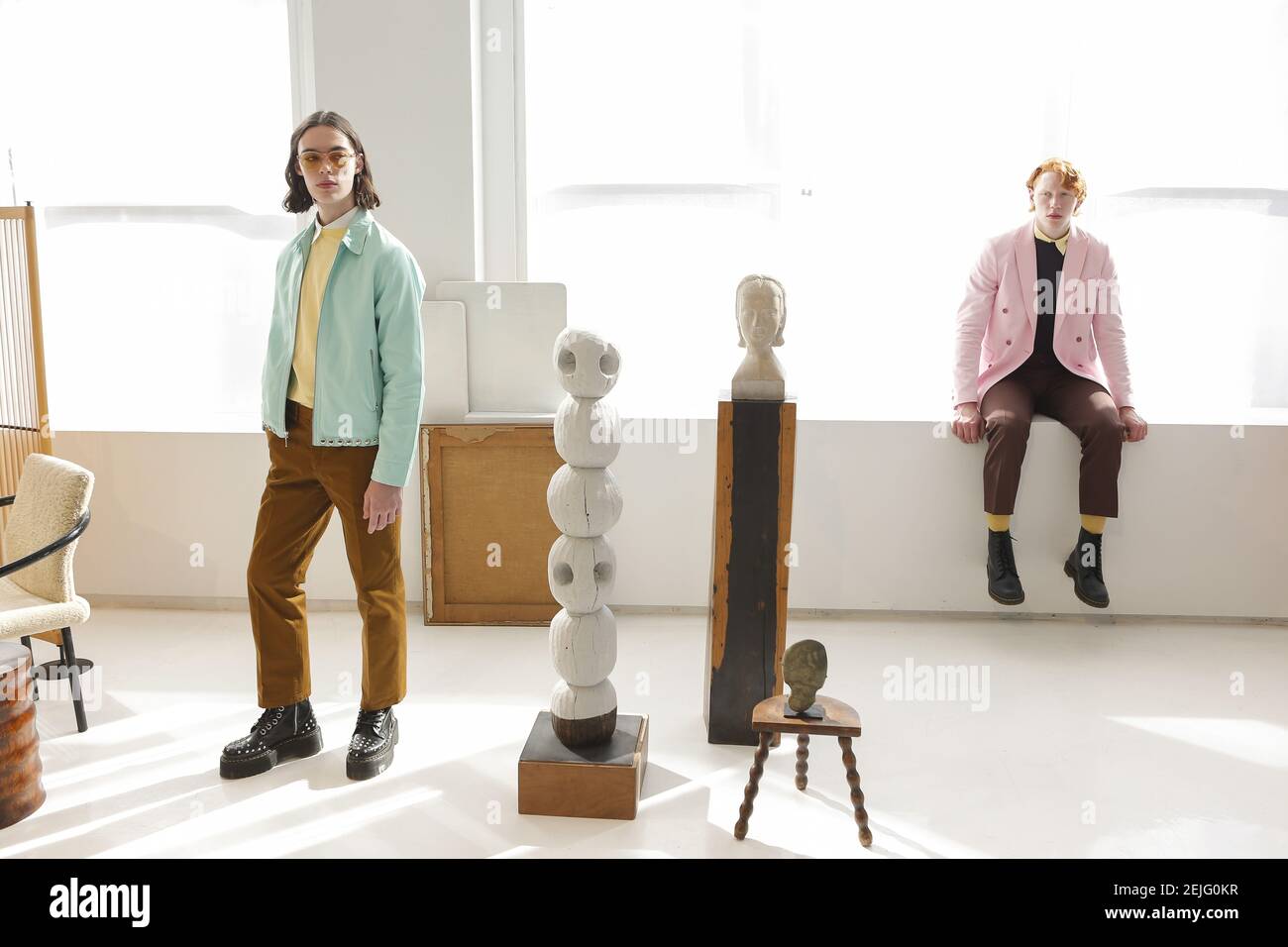 Models at the presentation for Timo Weiland fashion show during Fall ...