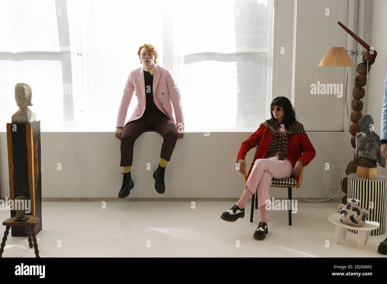 Models at the presentation for Timo Weiland fashion show during Fall ...