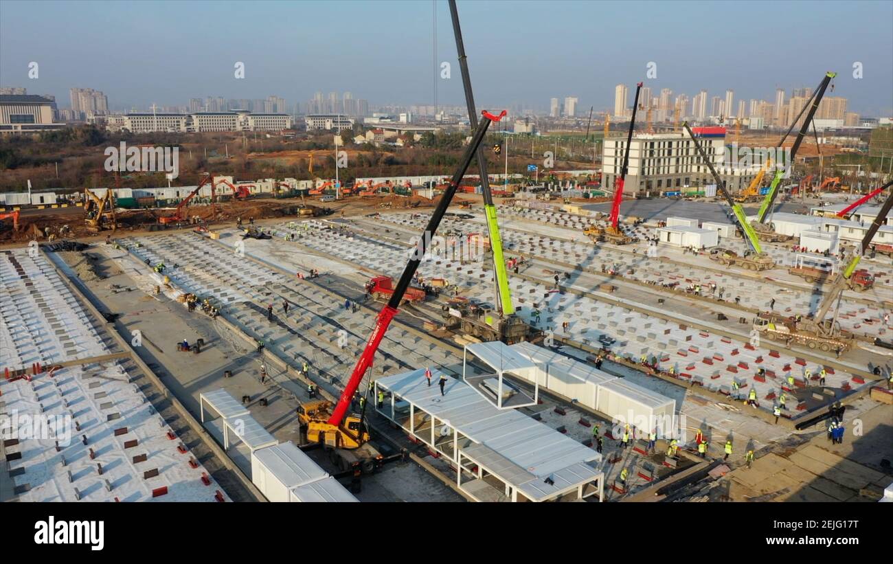 The Lei Shen Shan hospital is almost finished and will come into ...