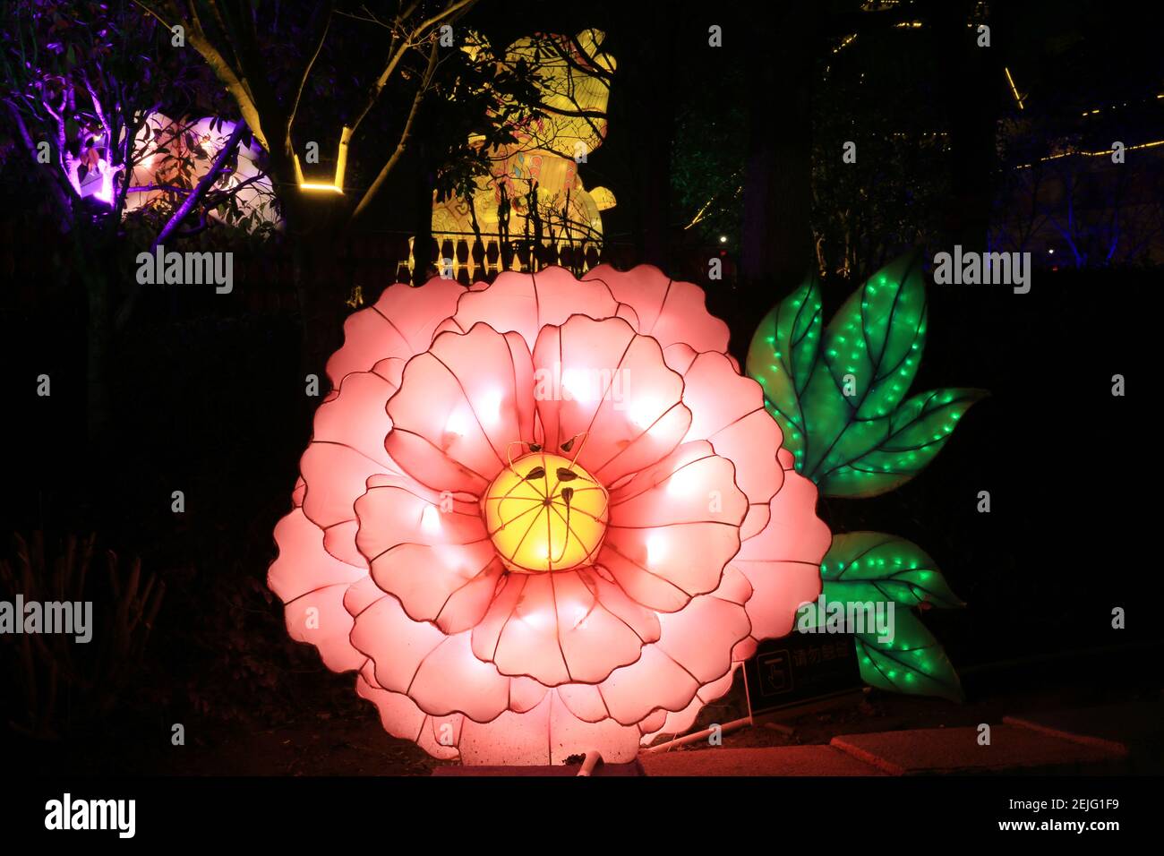 The grand Spring Festival Reunion Lantern Show, composed by 30 groups ...