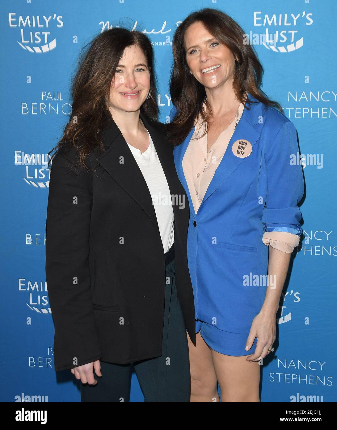 (L-R) Kathryn Hahn and Amy Landecker at EMILY's List 3rd Annual Pre ...