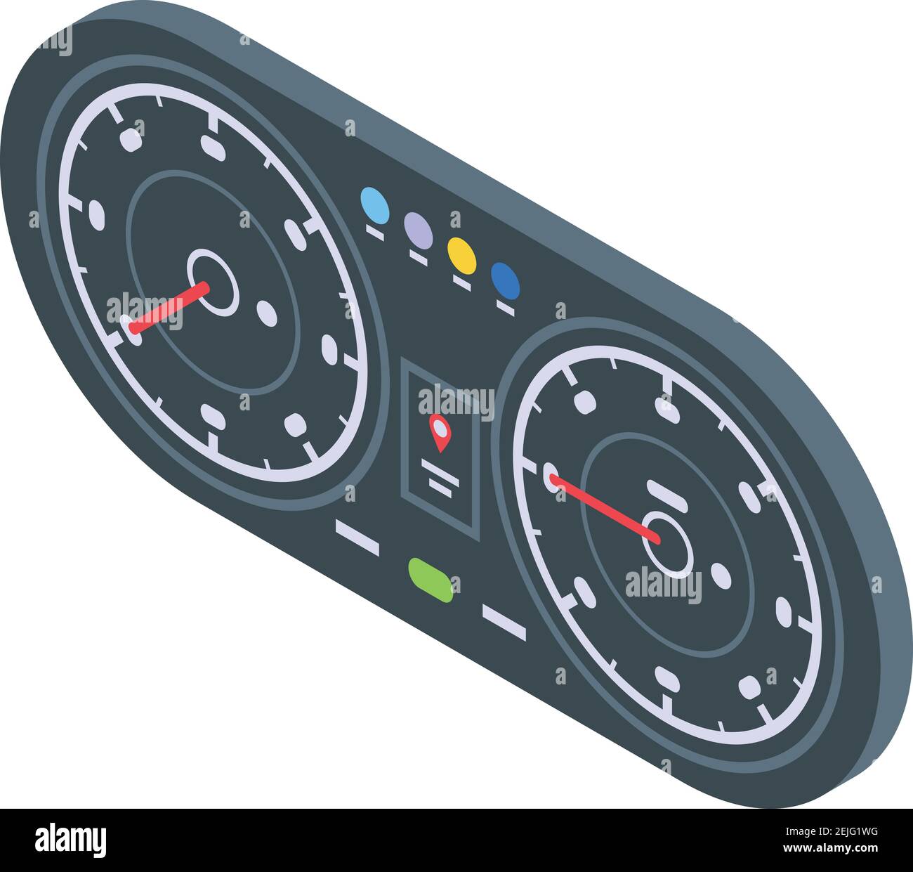 Traffic dashboard icon. Isometric of traffic dashboard vector icon for ...