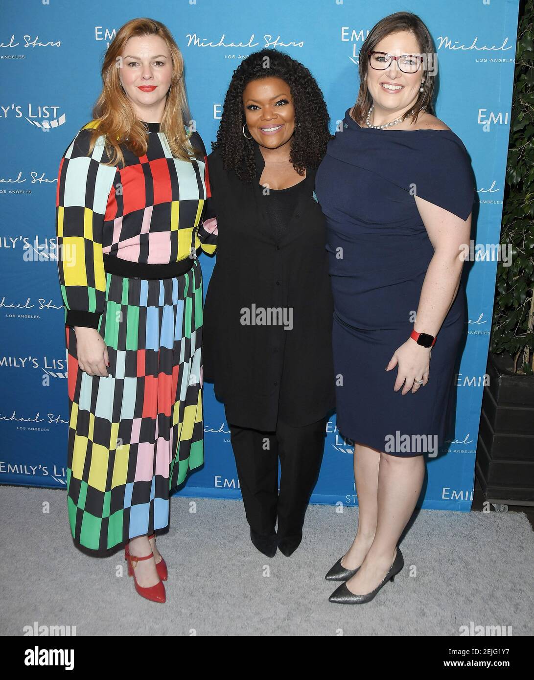 (L-R) Amber Tamblyn, Yvette Nicole Brown, and Emily Cain at EMILY's ...
