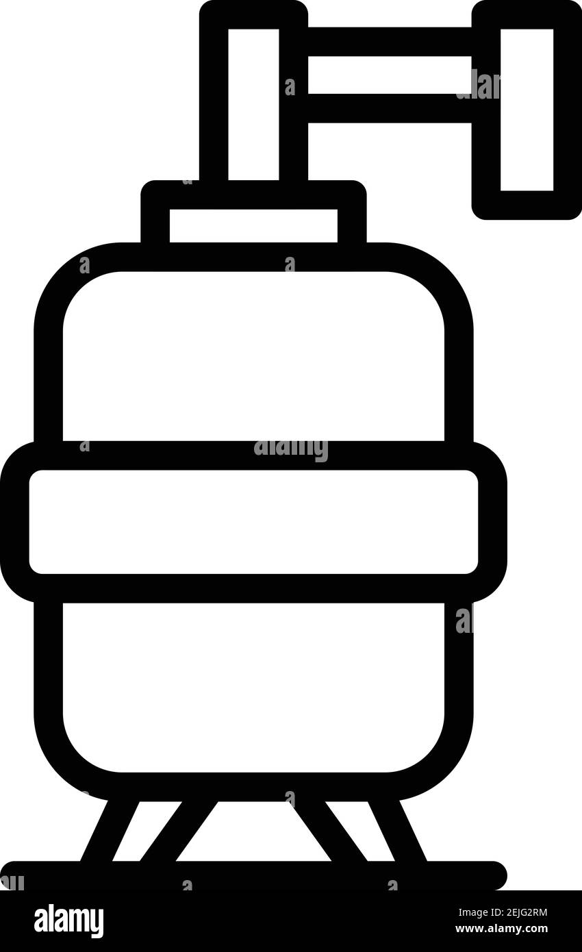 Water pump icon. Outline water pump vector icon for web design isolated ...
