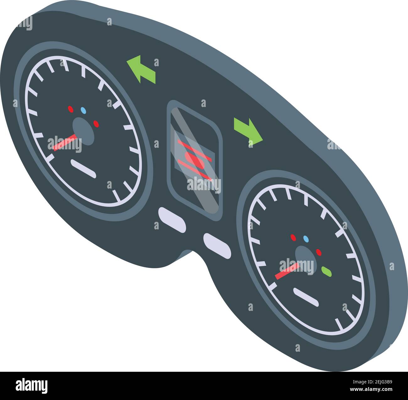 Dashboard instrument icon. Isometric of dashboard instrument vector ...