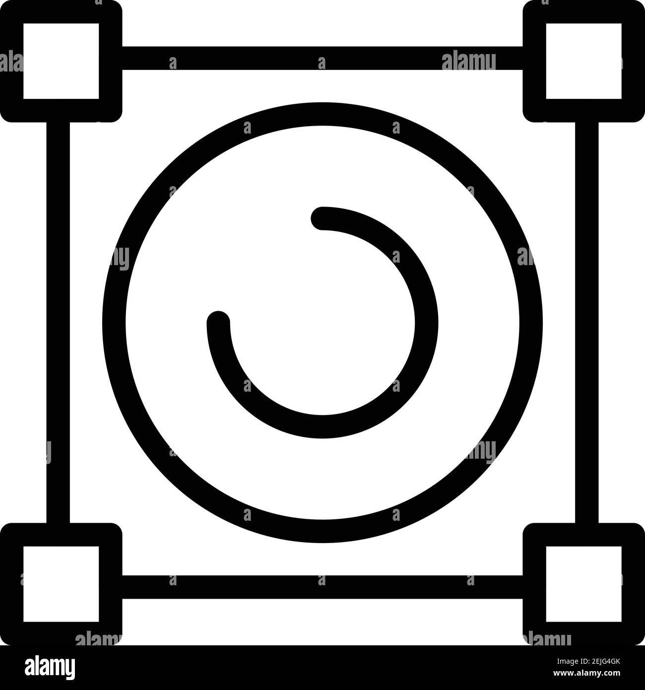 Creation redesign icon. Outline creation redesign vector icon for web ...