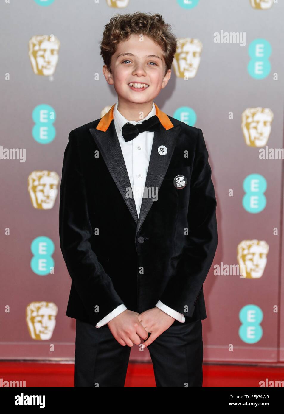 Roman Griffin Davis attending The British Academy Film Awards at the ...