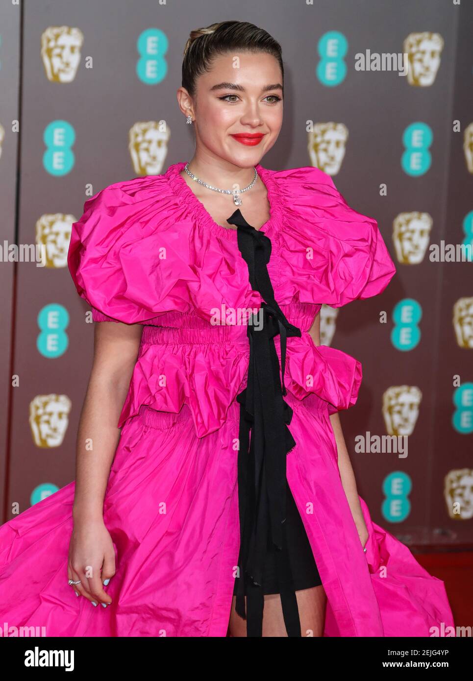 Florence Pugh attending The British Academy Film Awards at the Royal ...
