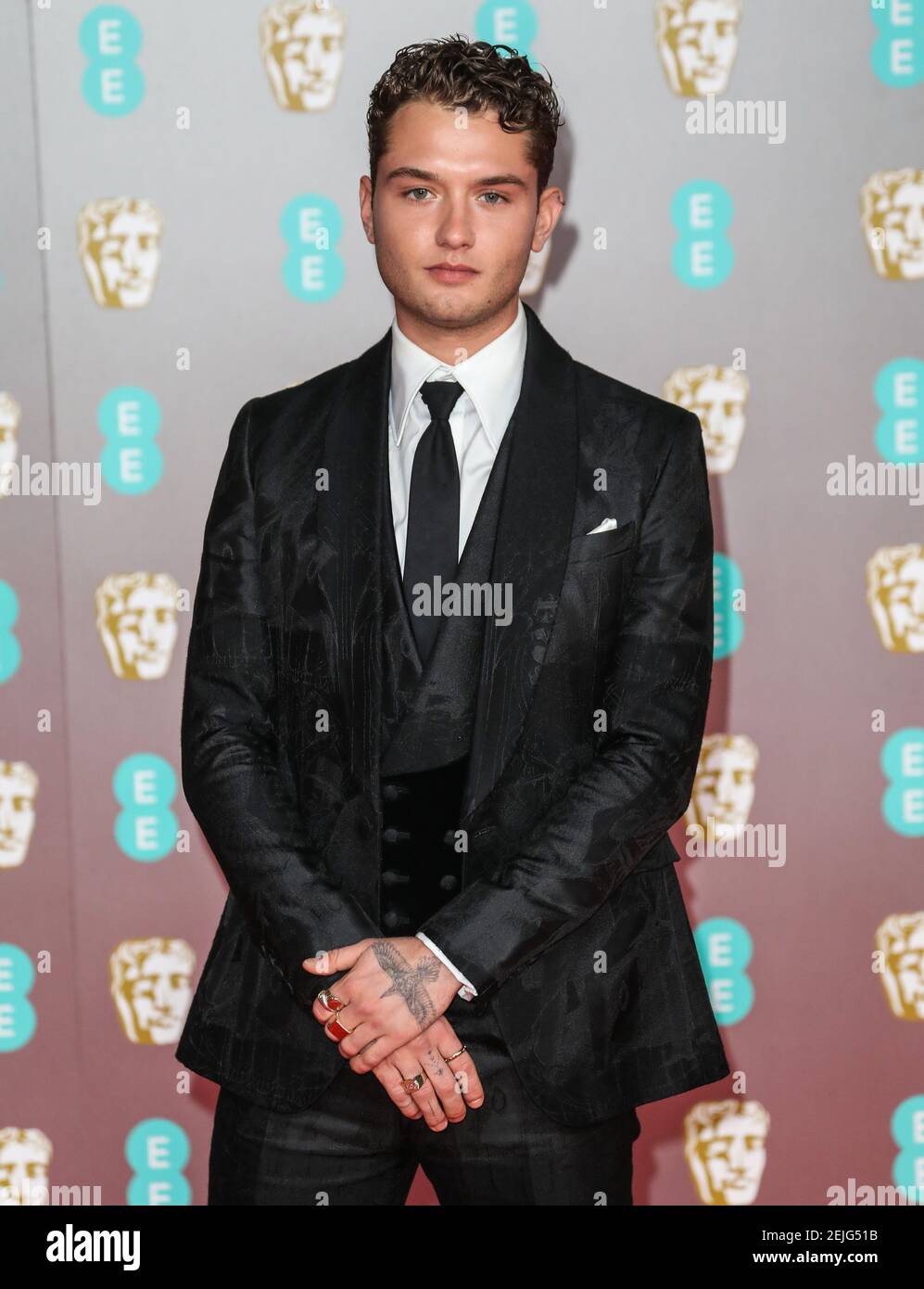 Rafferty Law attending The British Academy Film Awards at the Royal ...