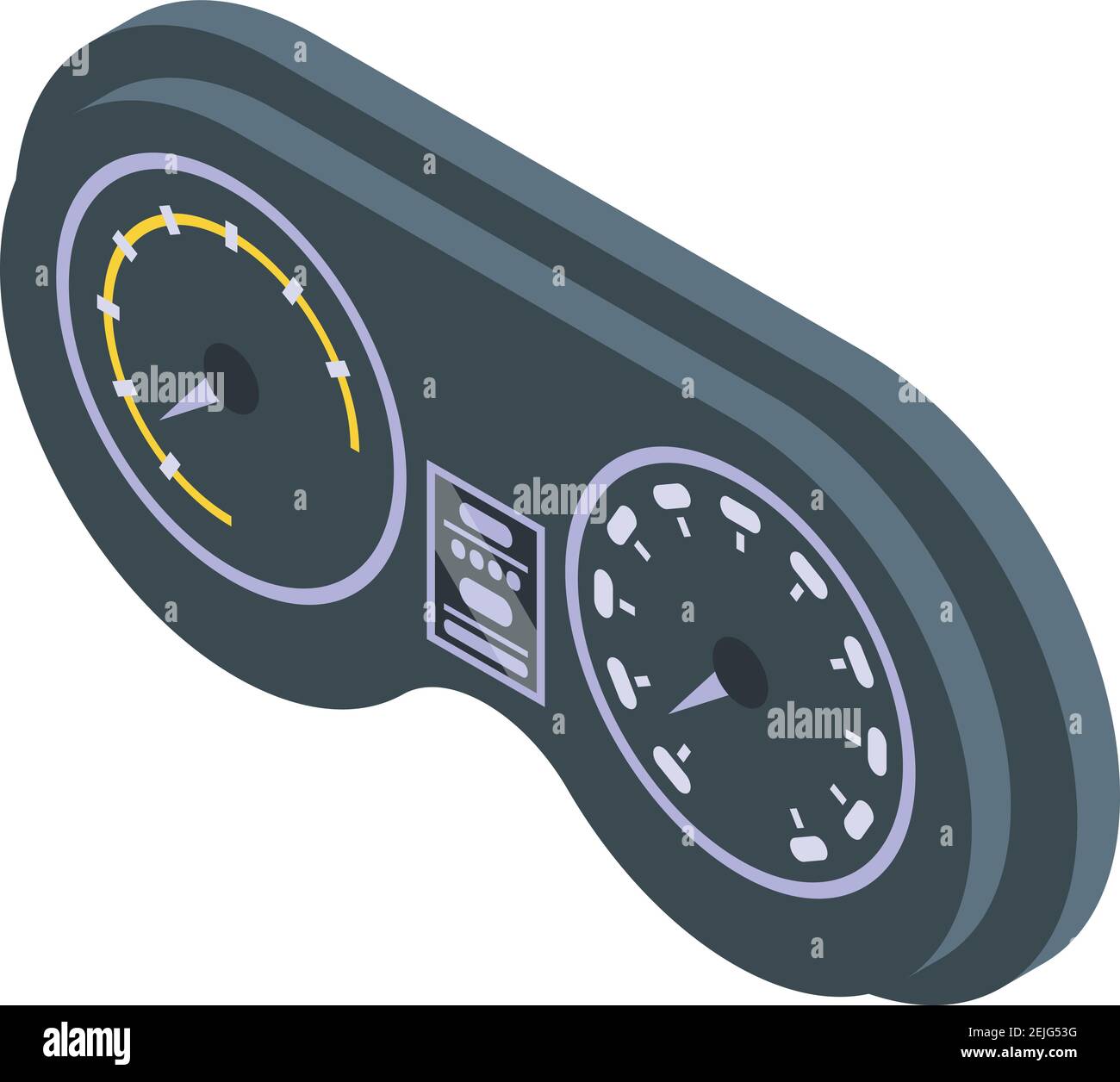System car dashboard icon. Isometric of system car dashboard vector ...