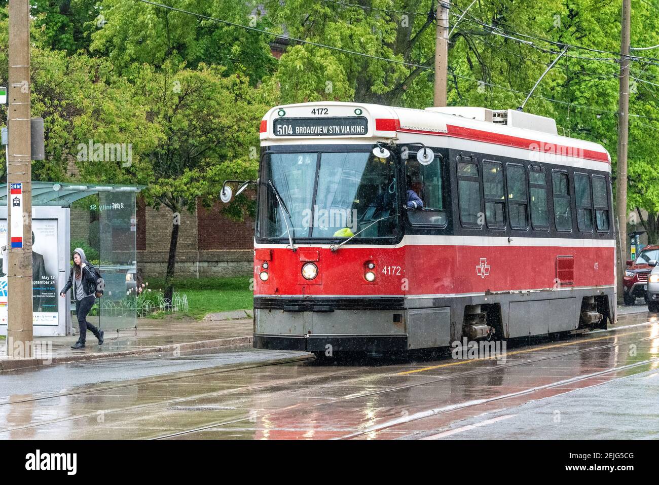 Vintage streetcar or cable car in Toronto, Canada Stock Photo - Alamy