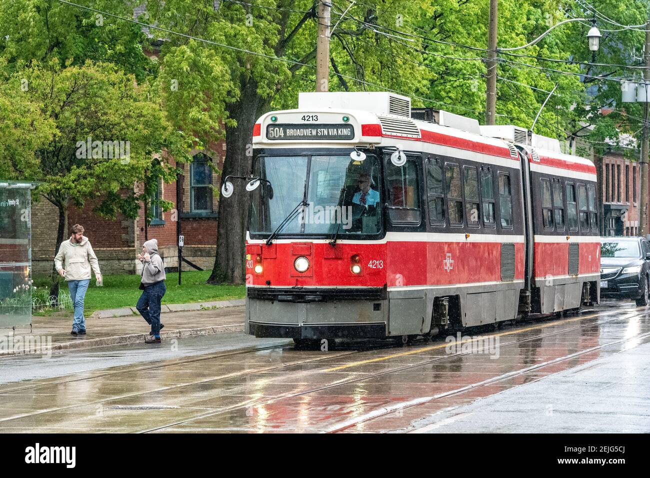 Vintage streetcar or cable car in Toronto, Canada Stock Photo - Alamy