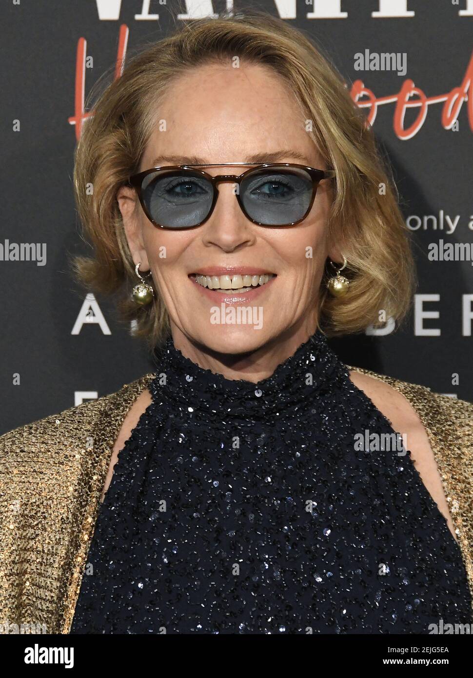 Sharon Stone arrives at the Vanity Fair HOLLYWOOD CALLING Exhibition ...