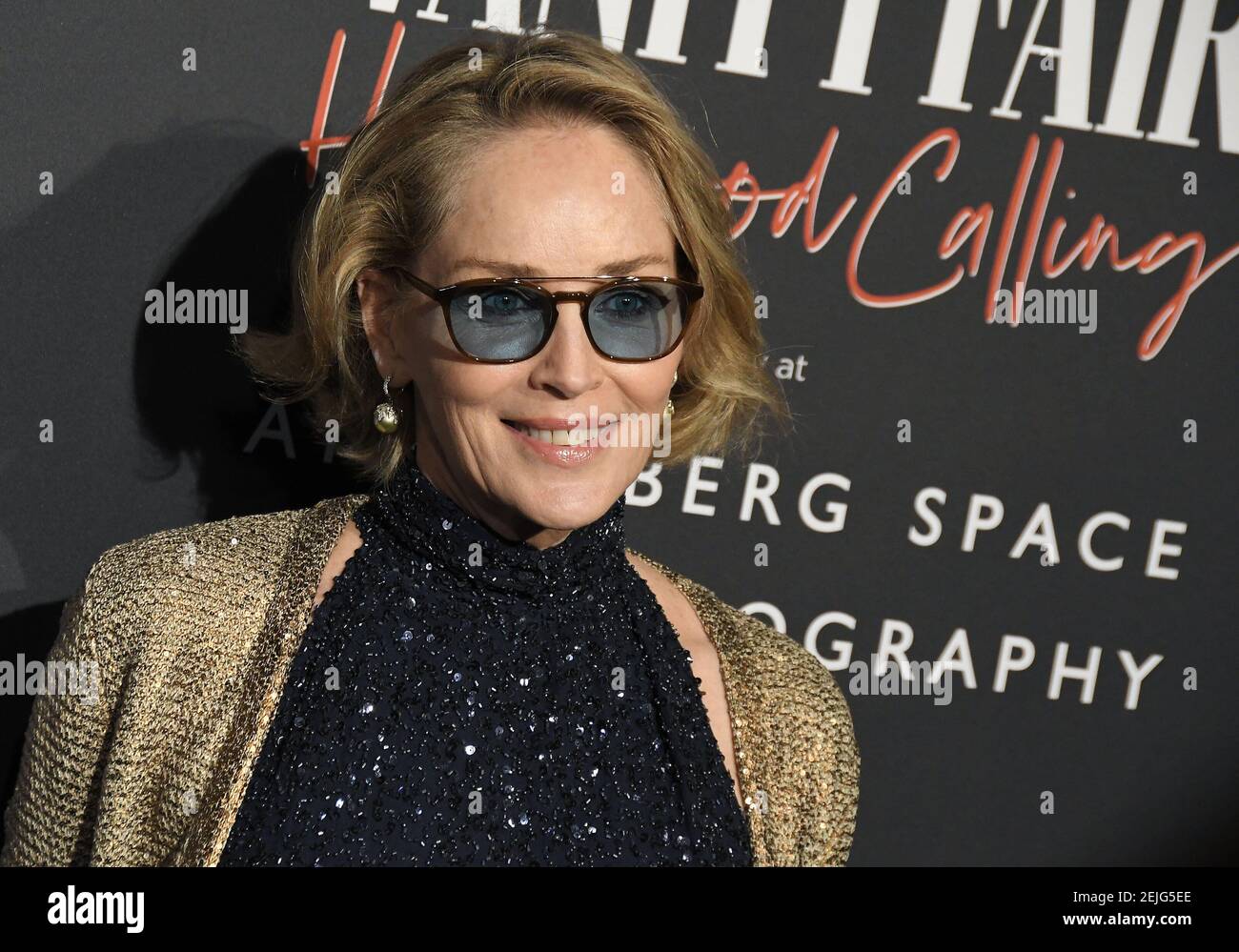 Sharon Stone arrives at the Vanity Fair HOLLYWOOD CALLING Exhibition ...