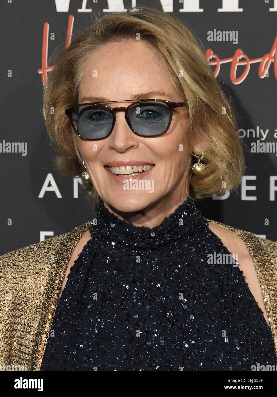Sharon Stone arrives at the Vanity Fair HOLLYWOOD CALLING Exhibition ...