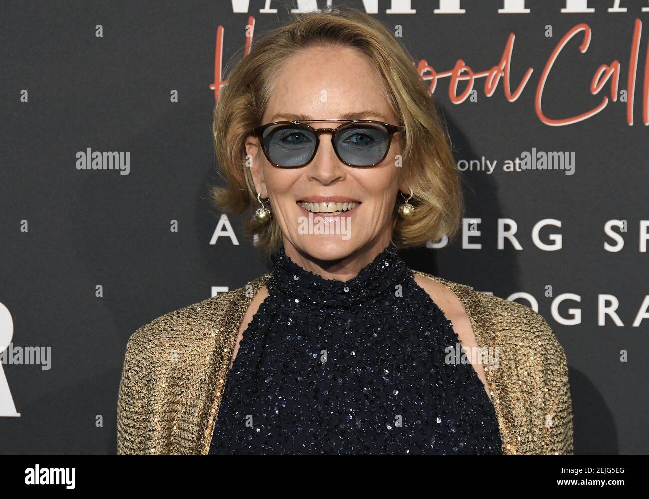Sharon Stone arrives at the Vanity Fair HOLLYWOOD CALLING Exhibition ...