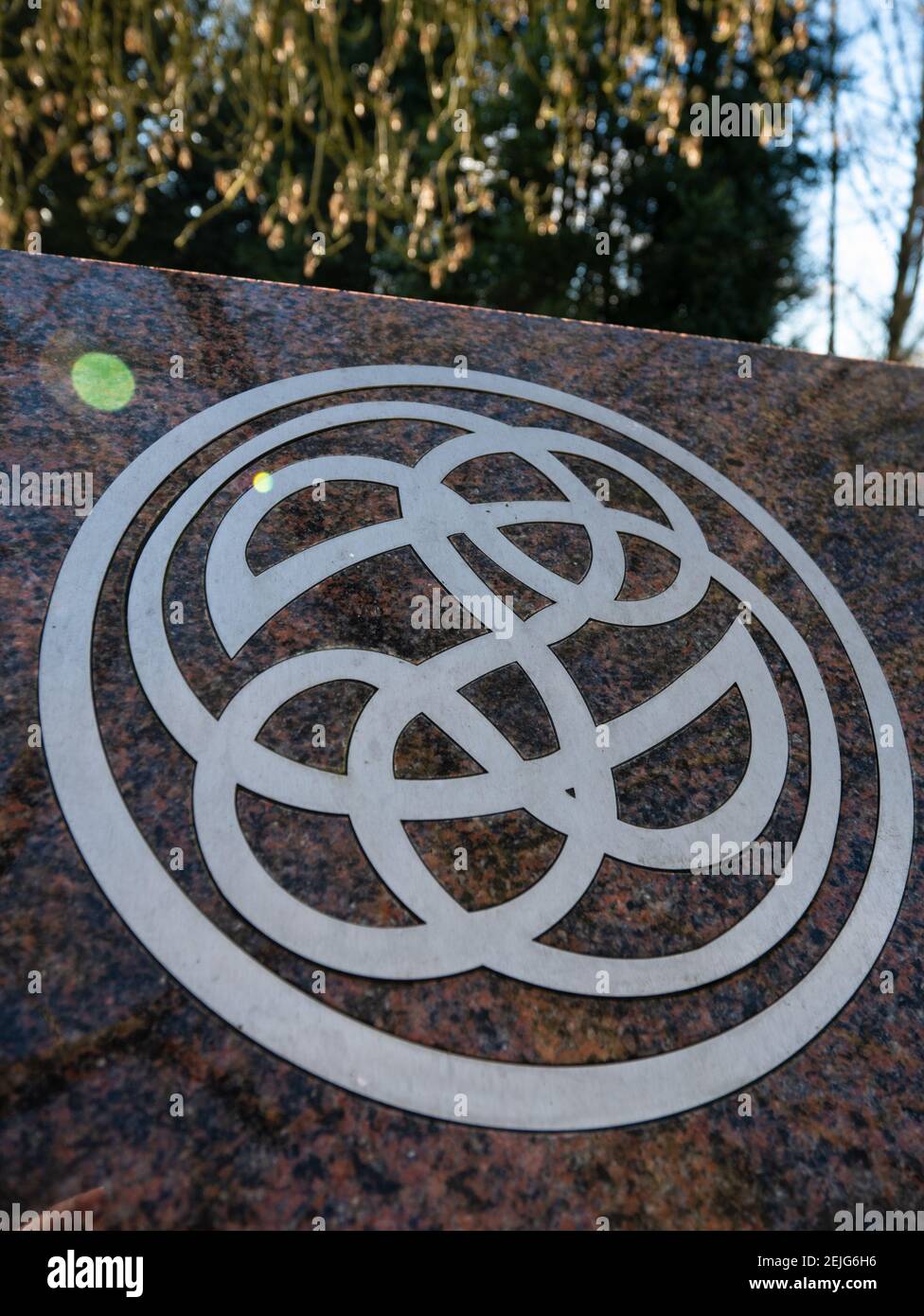 Celtic Symbol on a marble stone Stock Photo - Alamy