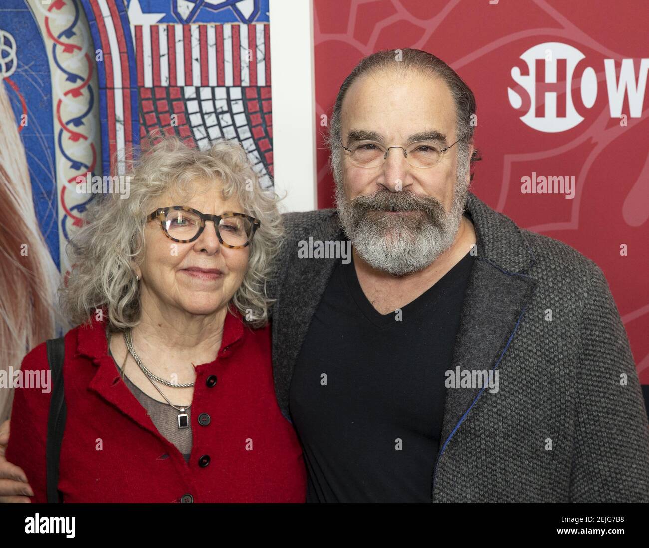 Kathryn Grody and Mandy Patinkin attend the Homeland Season 8 premiere ...