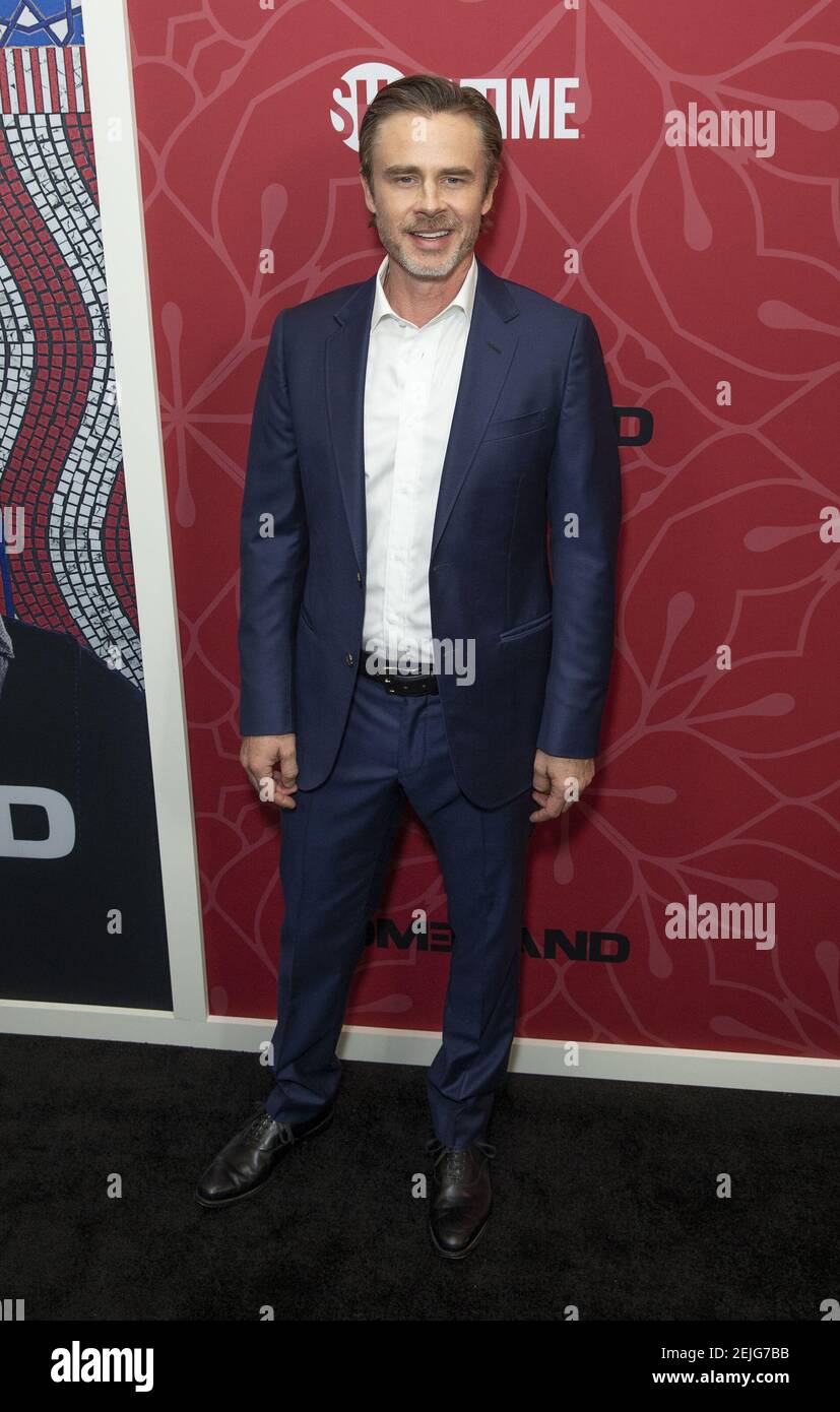 Sam Trammell attends the Homeland Season 8 premiere at Museum of Modern ...