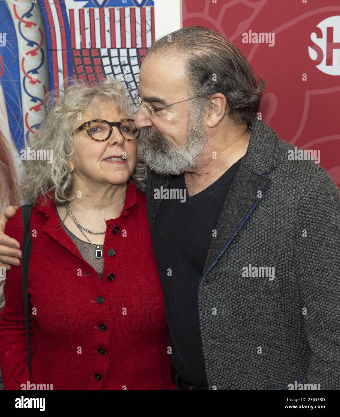 Kathryn Grody and Mandy Patinkin attend the Homeland Season 8 premiere ...