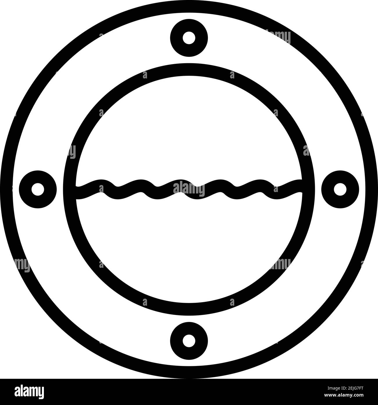 Pool water icon. Outline pool water vector icon for web design isolated ...