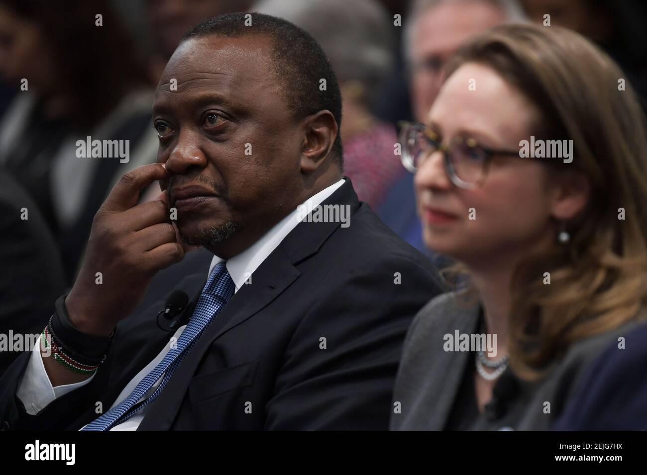 Kenyan President Uhuru Kenyatta hold a discussion about ÒThe Future of ...