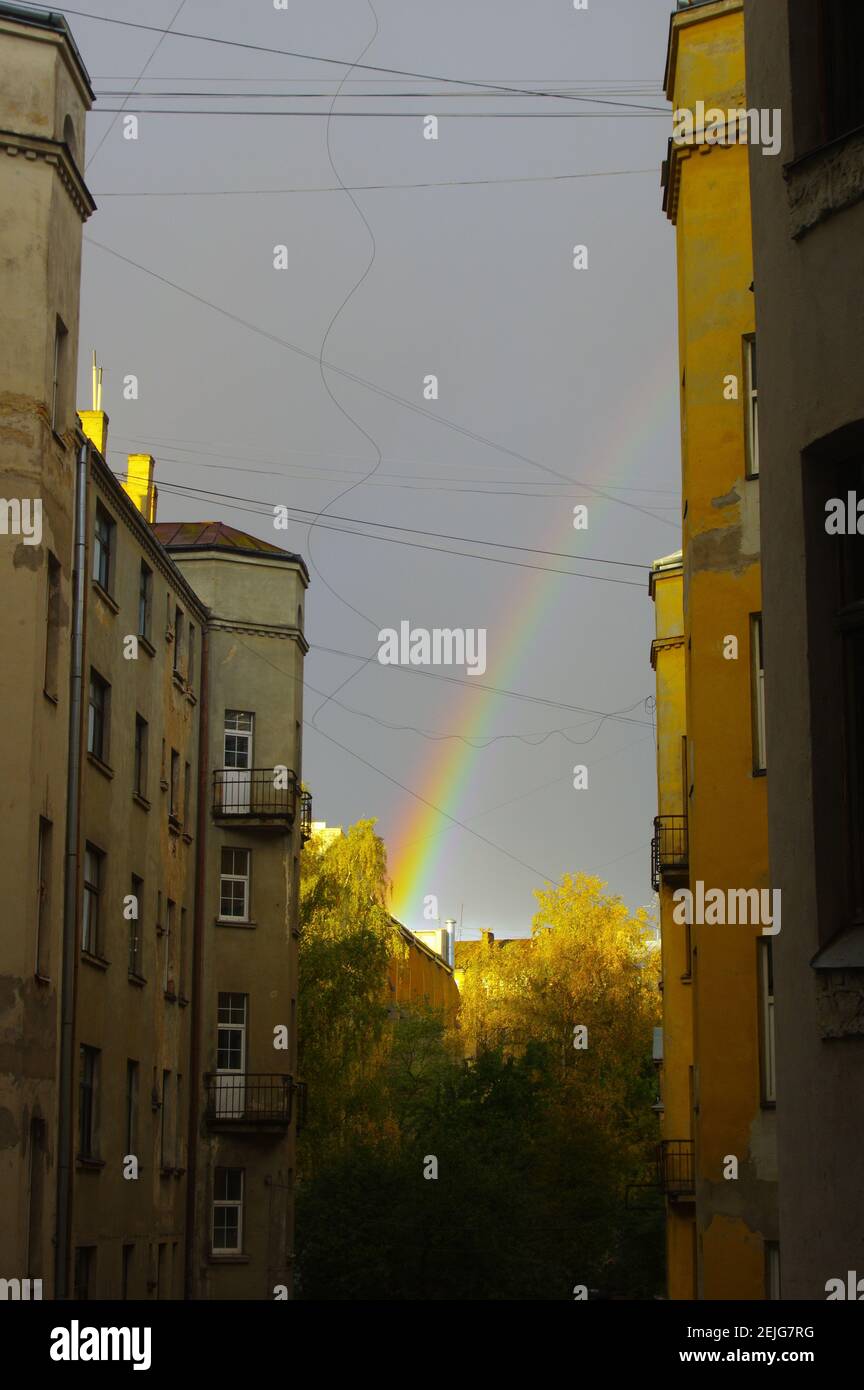 Building architecture in eastern Europe, Riga, Latvia Stock Photo - Alamy