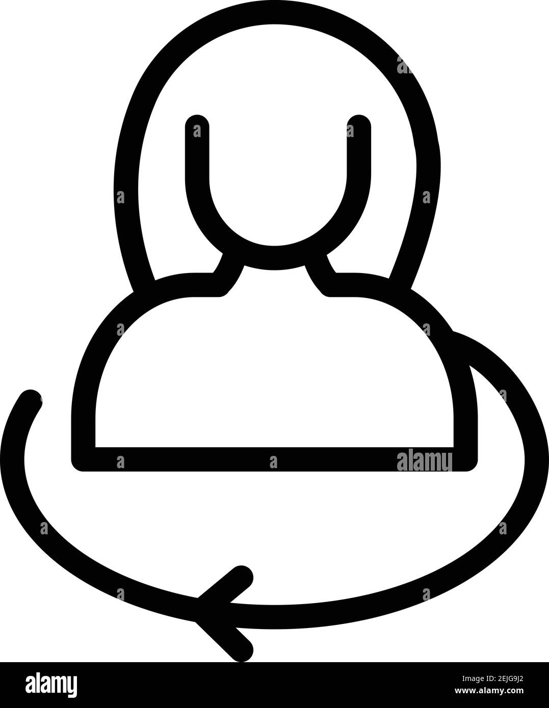 Human adaptation icon. Outline human adaptation vector icon for web ...