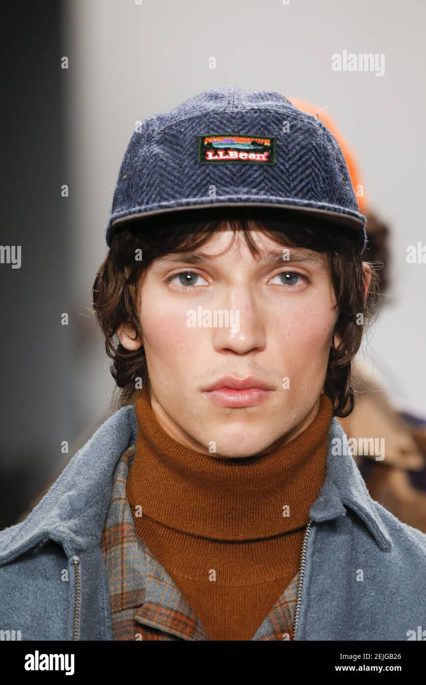 Model walks on the runway at the Todd Snyder fashion show during Fall ...