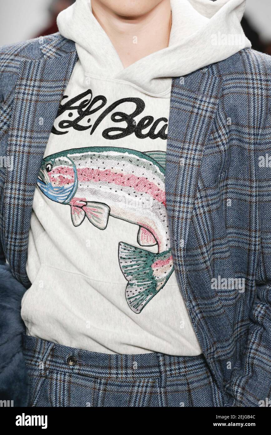 Model walks on the runway at the Todd Snyder fashion show during Fall ...