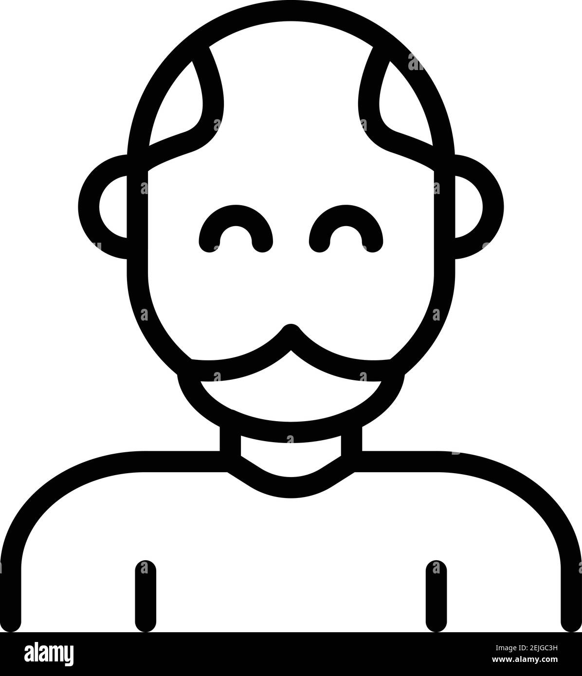 Grandfather icon. Outline grandfather vector icon for web design ...