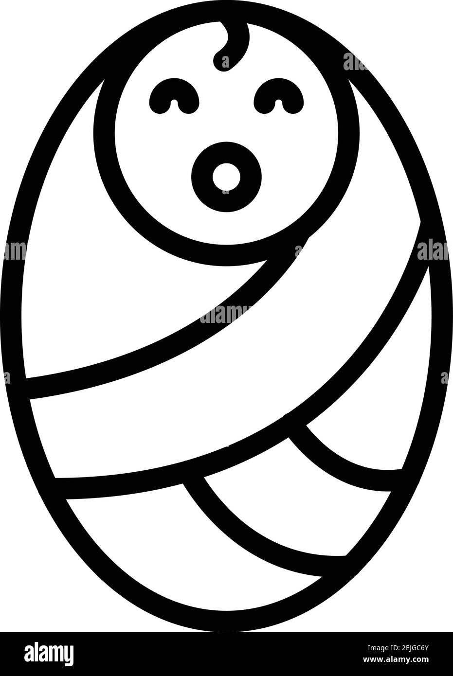 Infant icon. Outline infant vector icon for web design isolated on ...