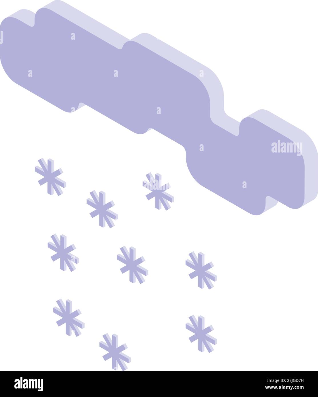 Snow weather icon. Isometric of snow weather vector icon for web design ...