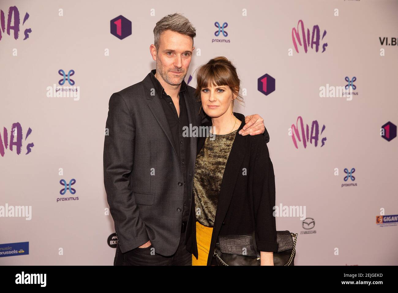 Musician Isolde Lasoen and partner Piet Stellemans pictured during the ...