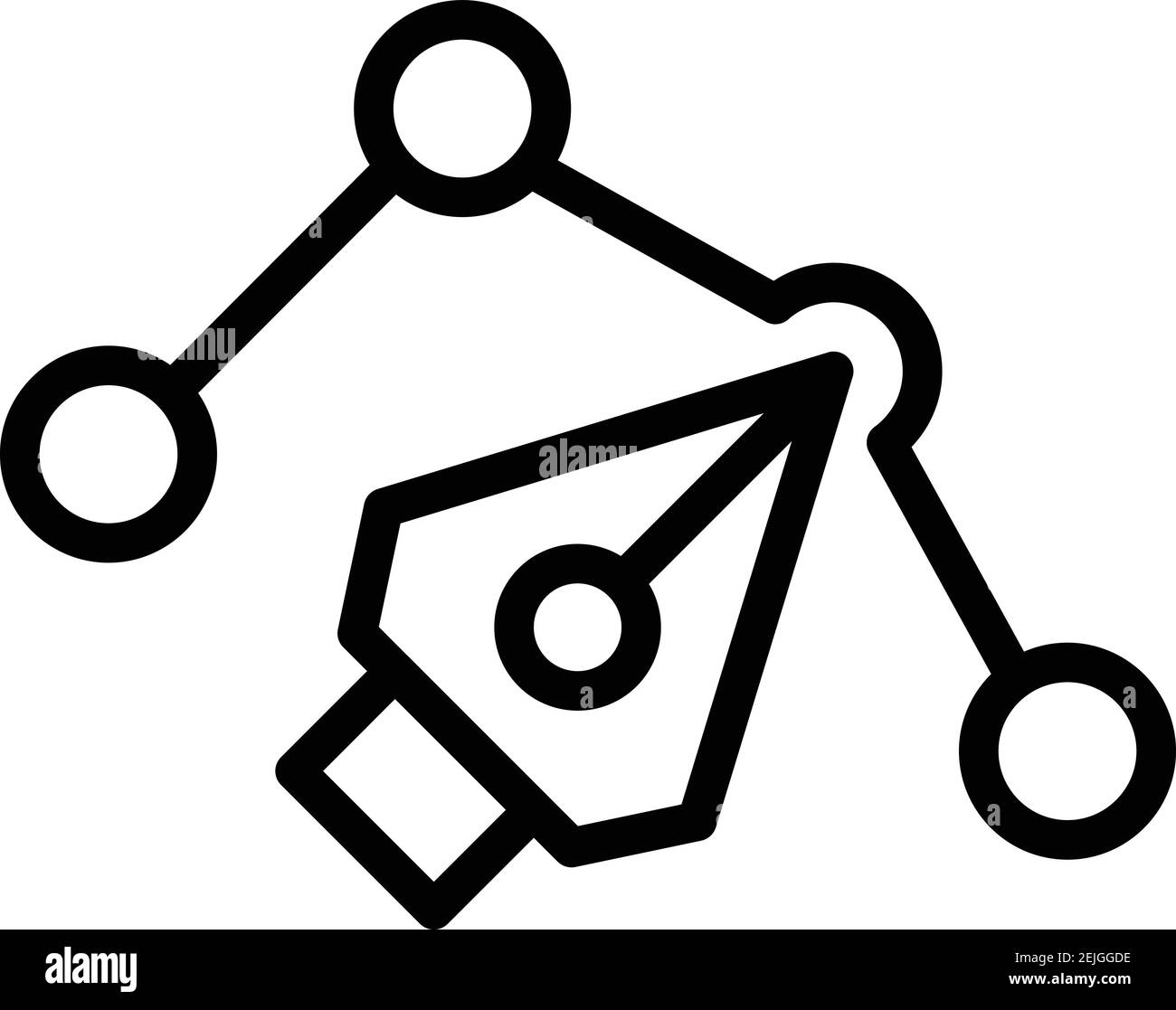 Redesign graphic icon. Outline redesign graphic vector icon for web ...