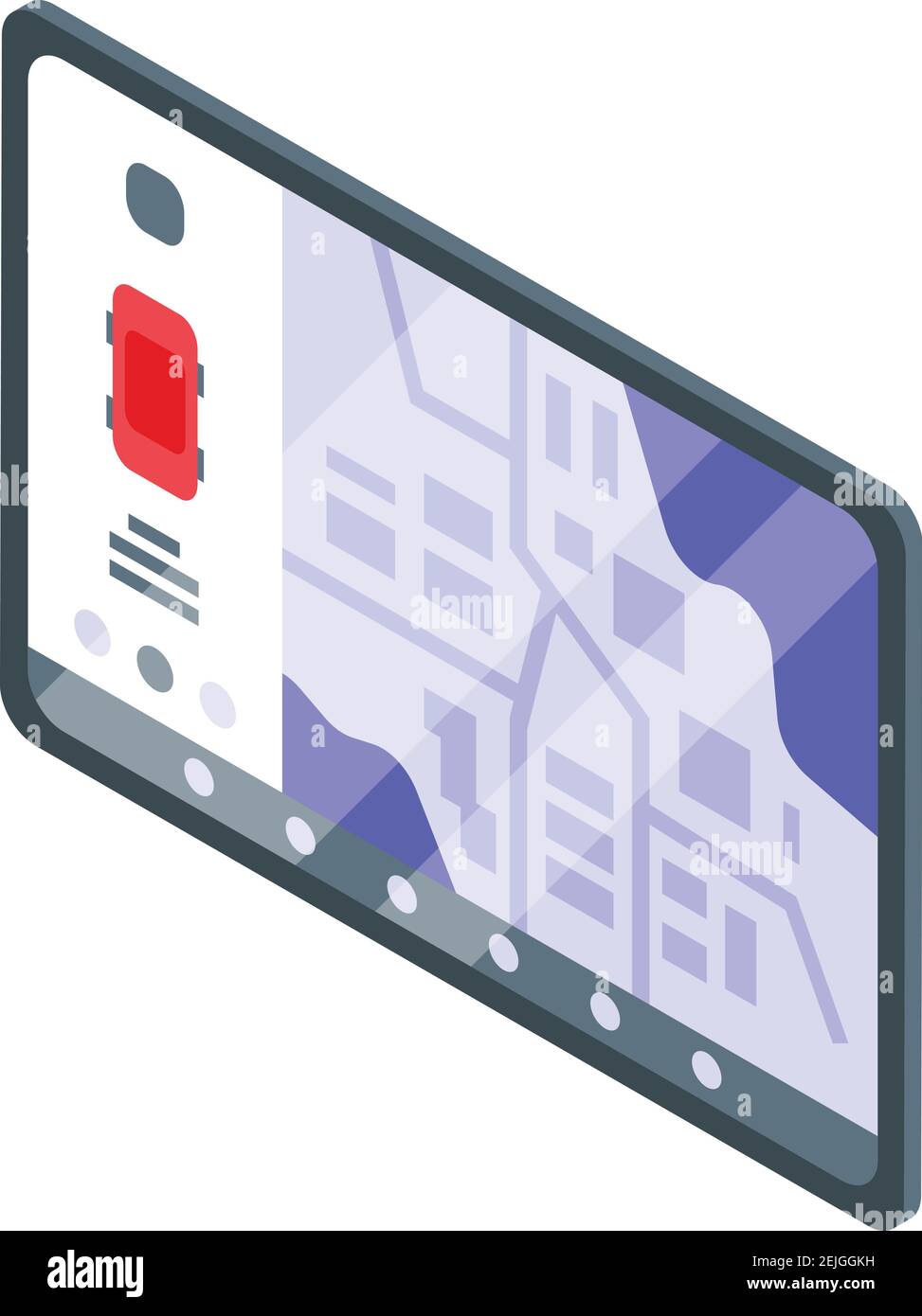 Dashboard display icon. Isometric of dashboard display vector icon for ...