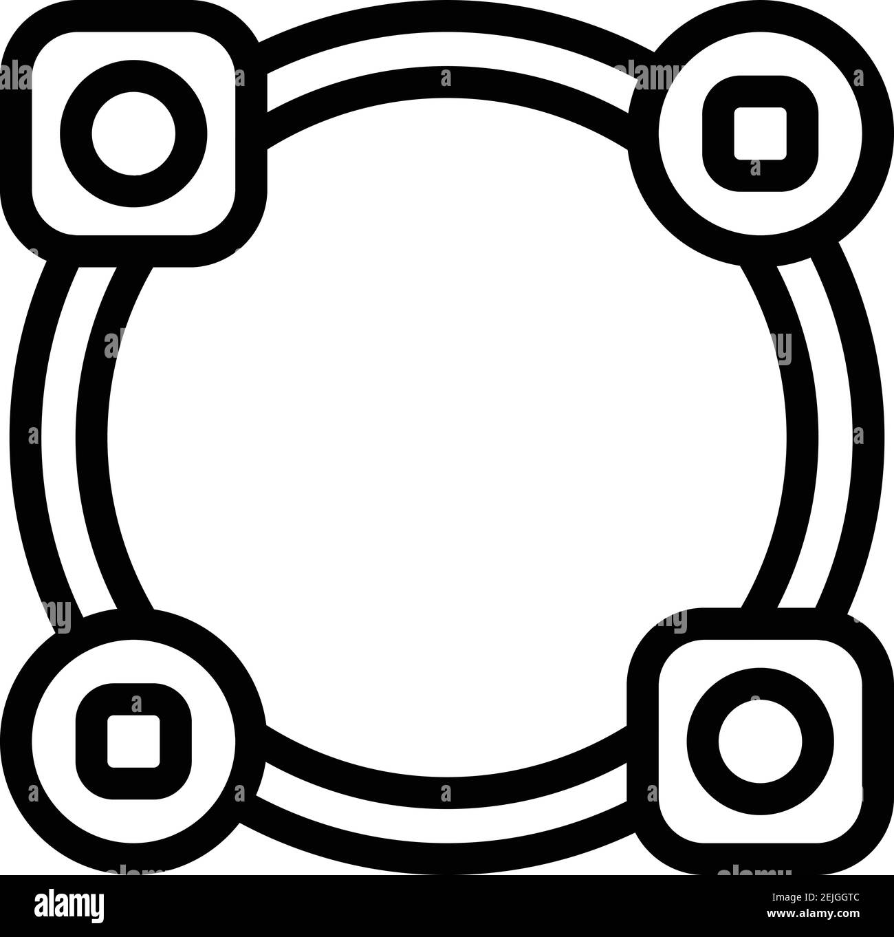 Adapt to new icon. Outline adapt to new vector icon for web design ...