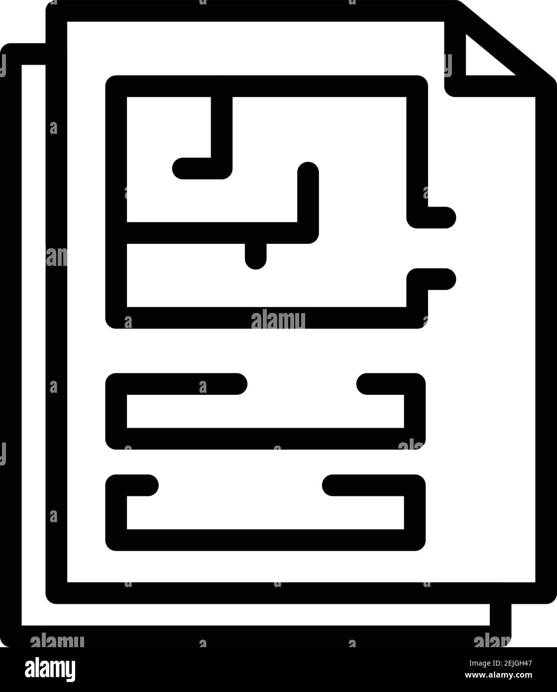 Page redesign icon. Outline page redesign vector icon for web design ...