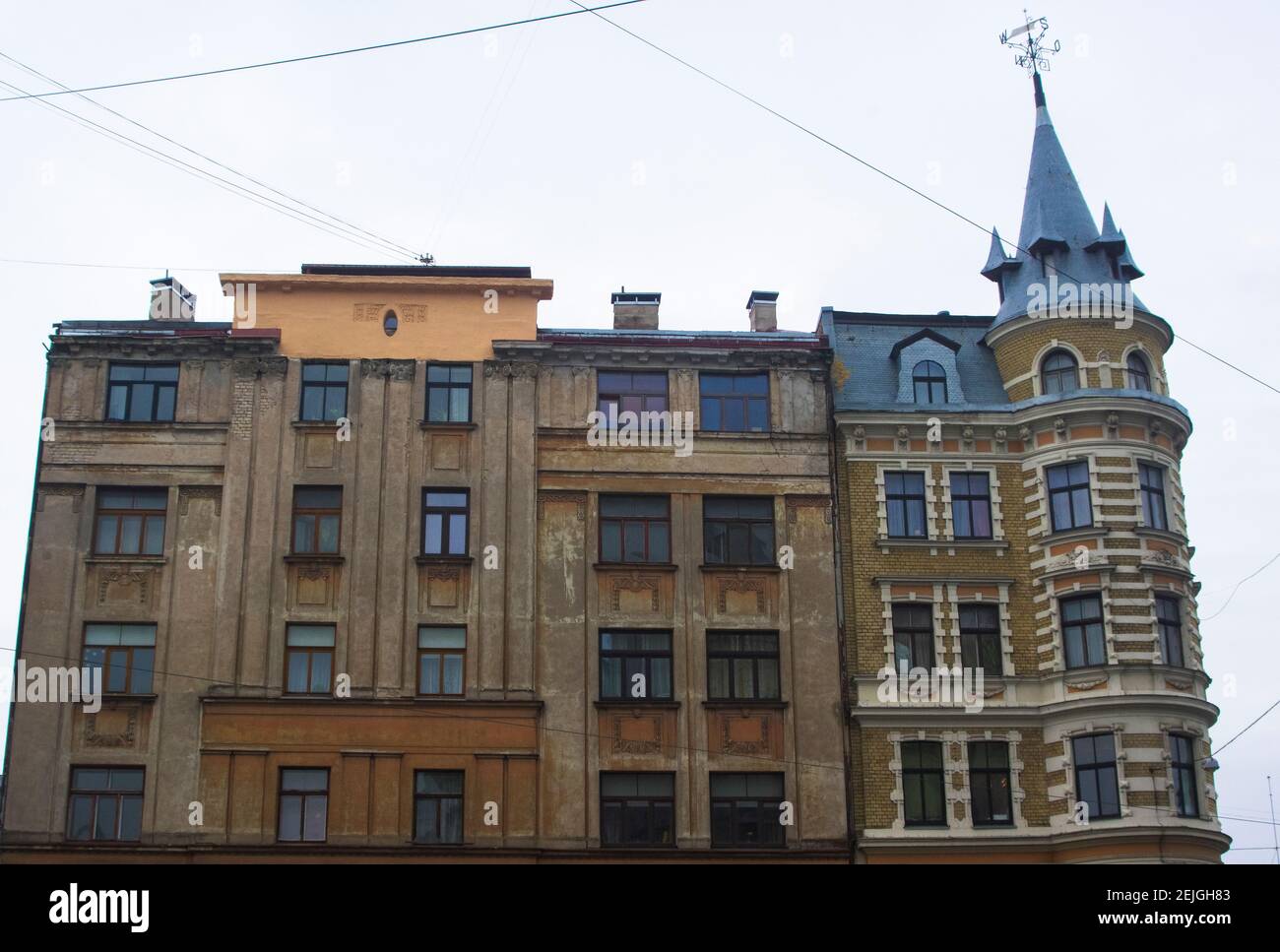 Building architecture in eastern Europe, Riga, Latvia Stock Photo - Alamy