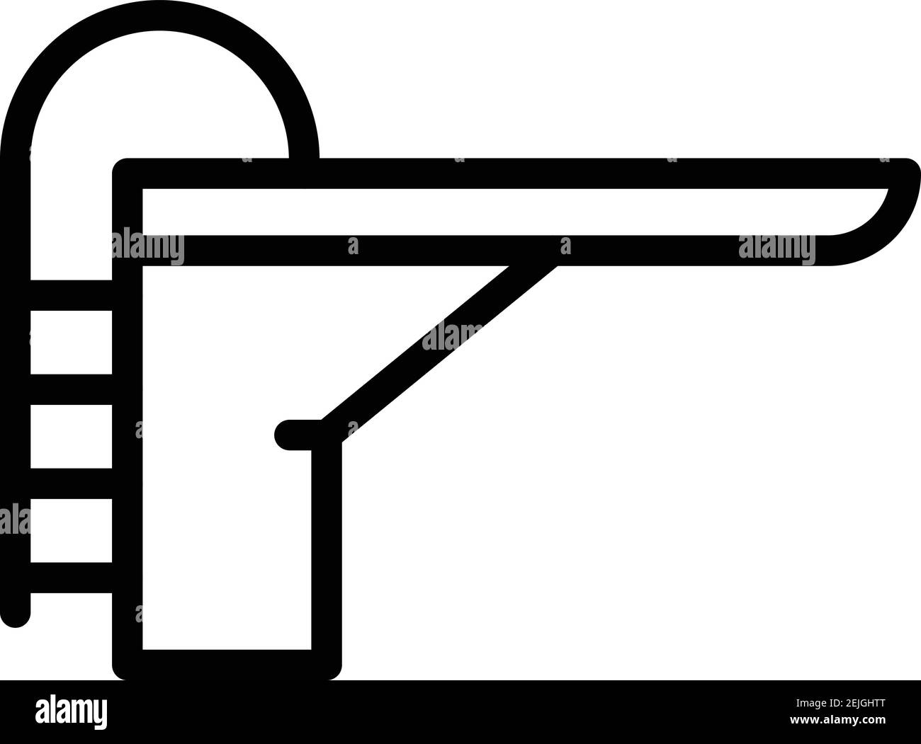 Aqua pool icon. Outline aqua pool vector icon for web design isolated ...