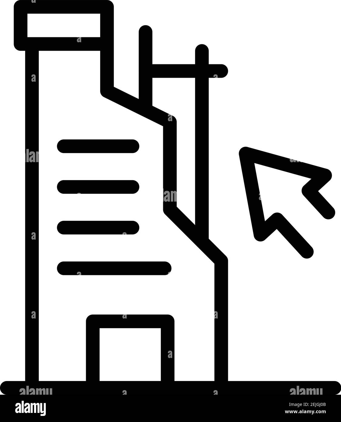 Redesign project icon. Outline redesign project vector icon for web ...