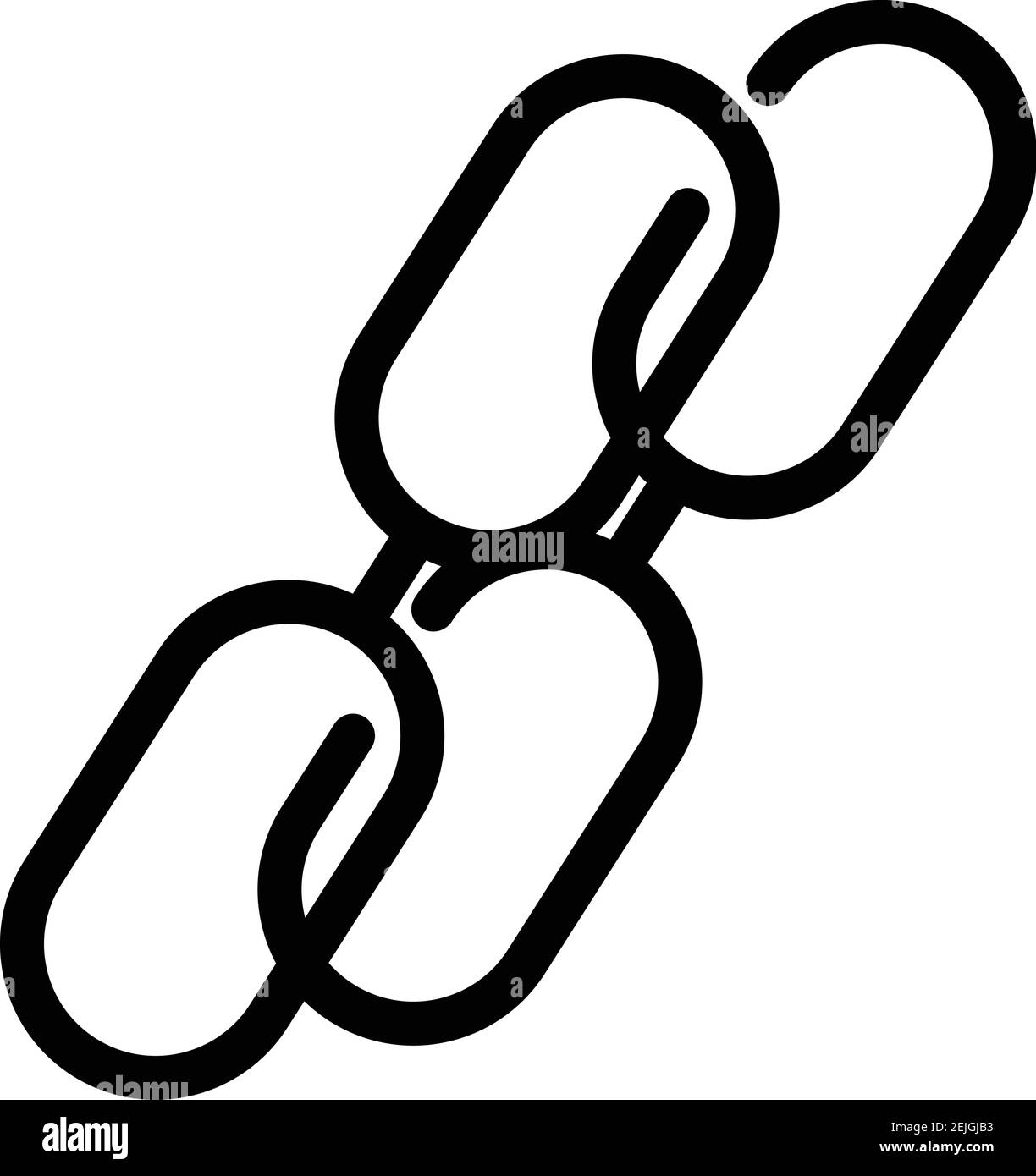 Connection chain icon. Outline connection chain vector icon for web ...