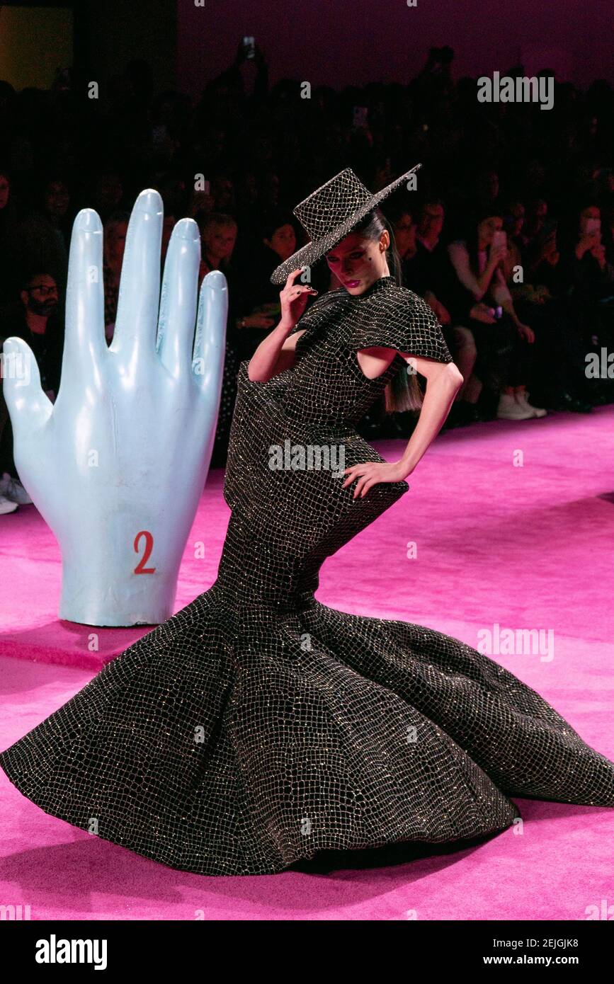 Coco Rocha walks the Christian Siriano FW20 Runway NYFW Show at Spring ...