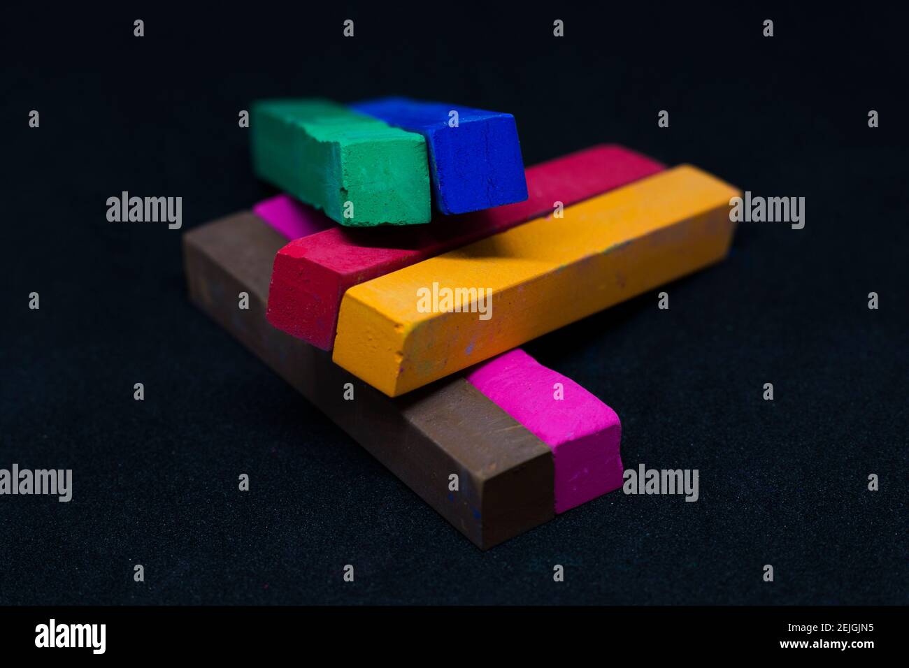 Colorful oil pastels . Stationary things for painting Stock Photo - Alamy