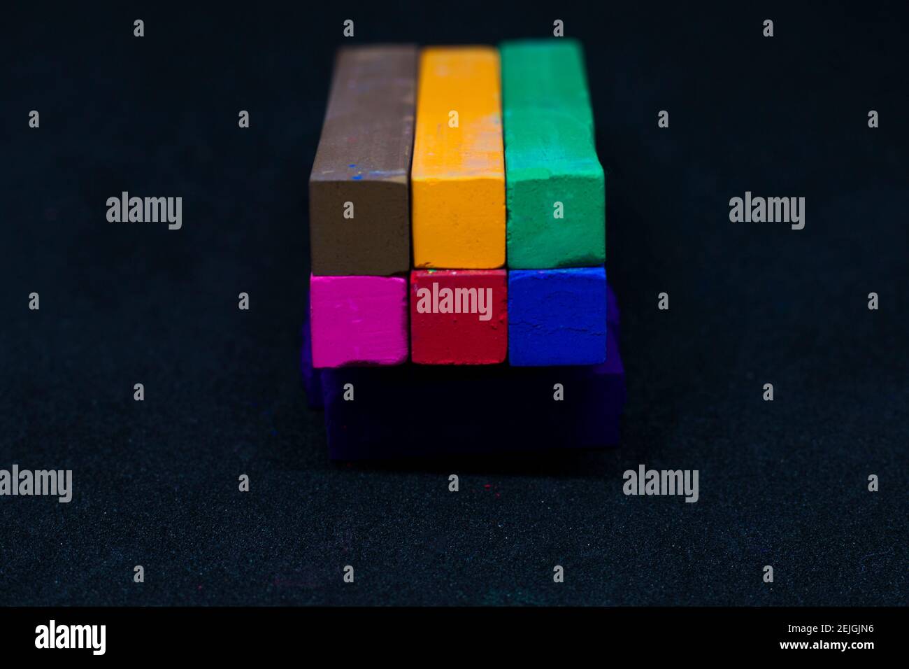 Colorful oil pastels . Stationary things for painting Stock Photo - Alamy