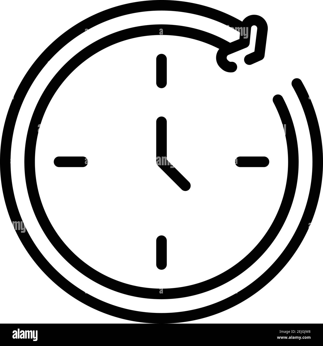 Working time icon. Outline working time vector icon for web design ...