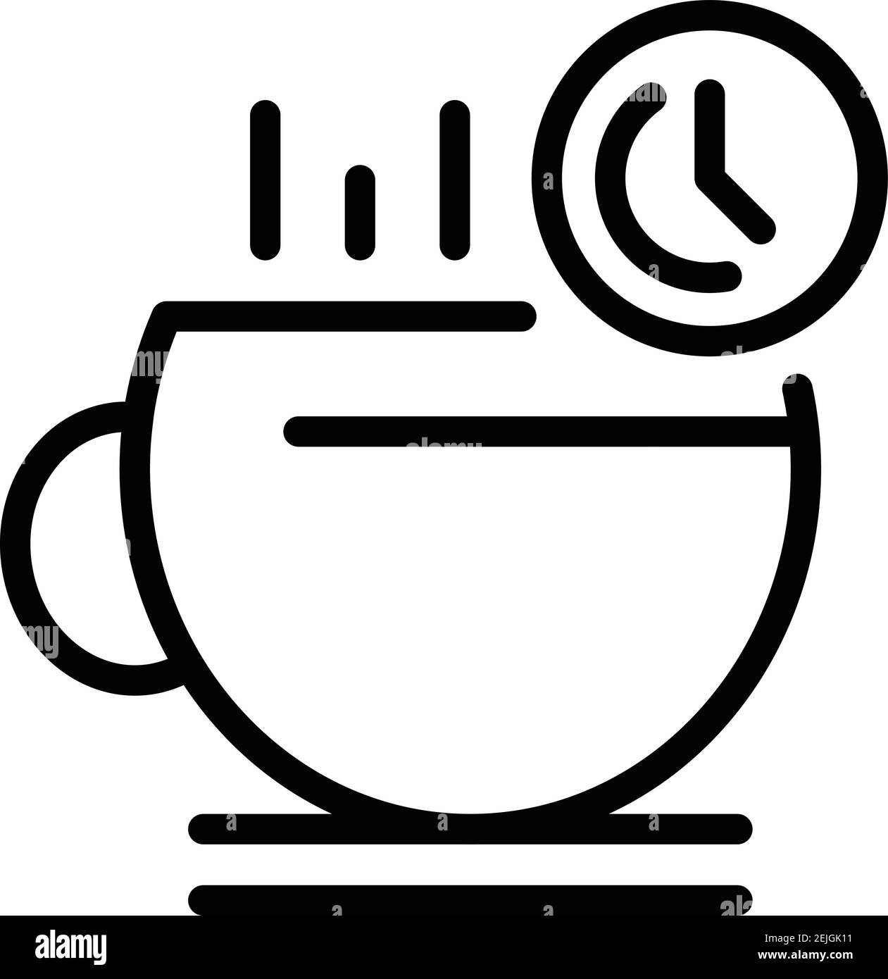 Coffee break icon. Outline coffee break vector icon for web design ...