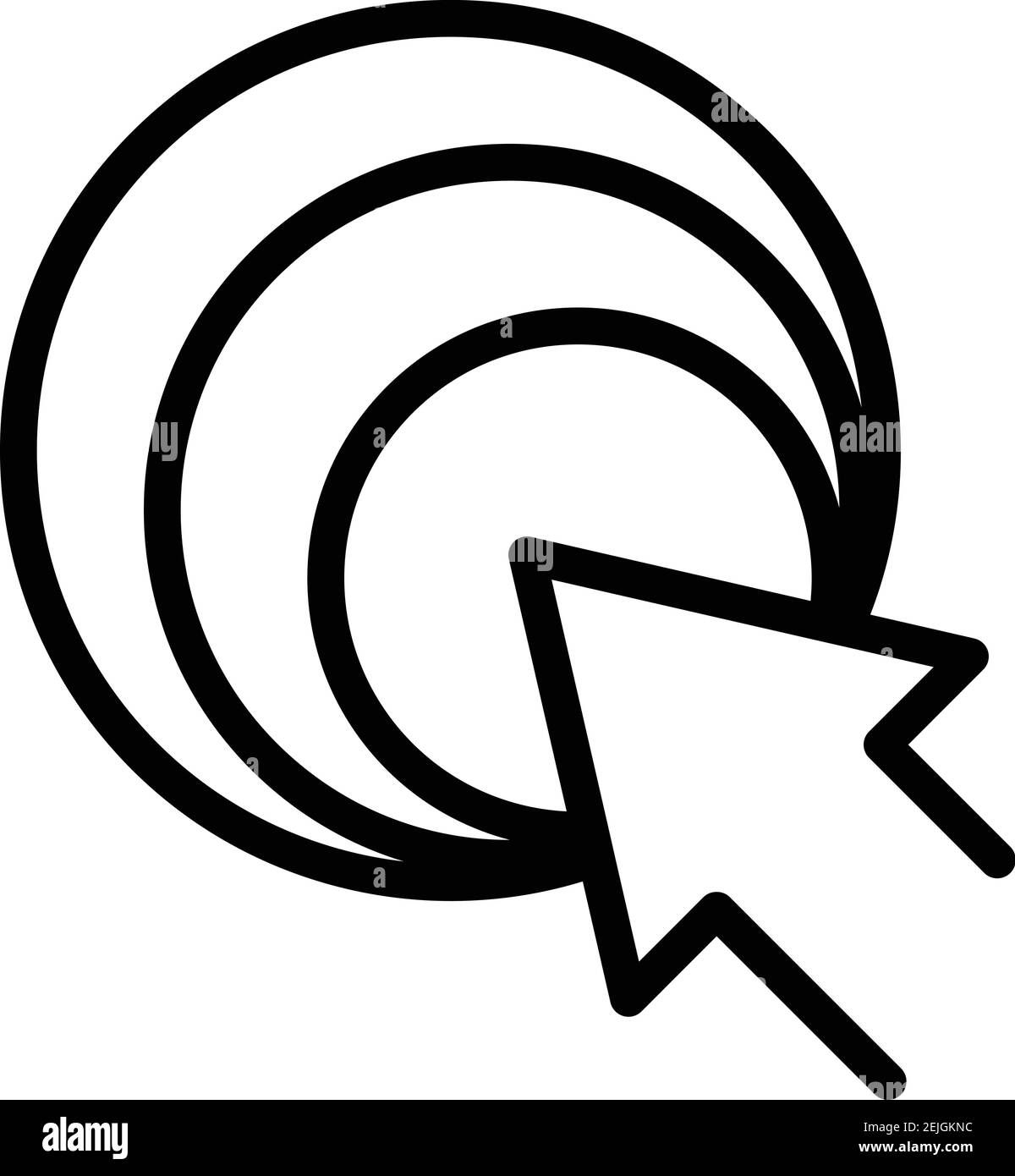 Update redesign icon. Outline update redesign vector icon for web ...