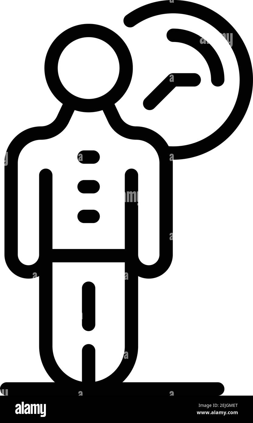 Freelance worker icon. Outline freelance worker vector icon for web ...