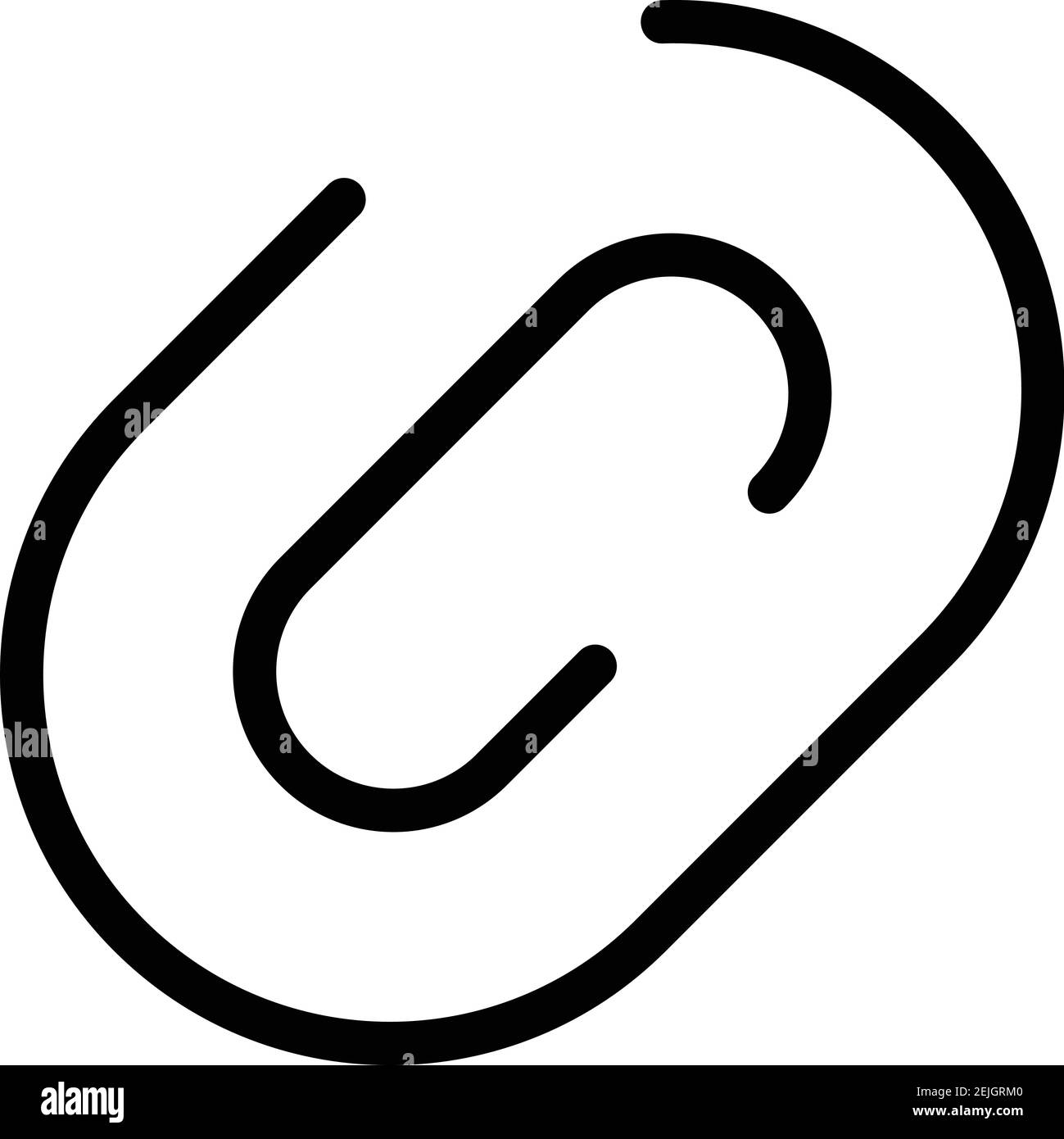 Attach link icon. Outline attach link vector icon for web design ...